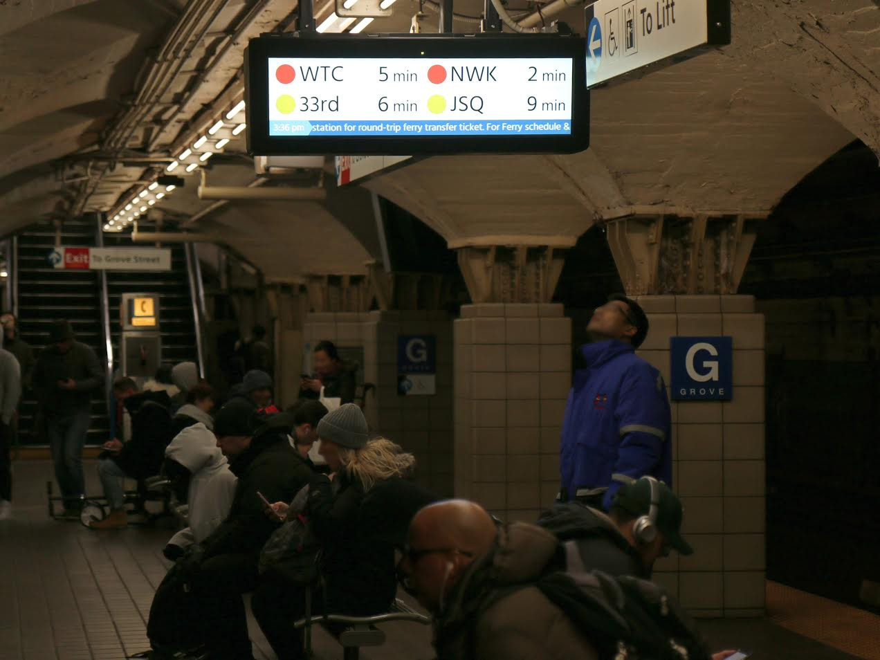 Digital Train Signage for PATH NJ train · RC Design